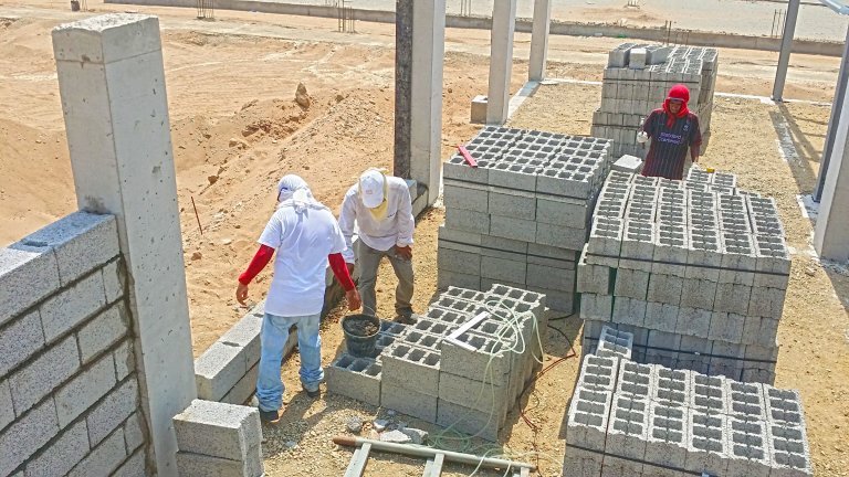 CMU Block Works at Jeddah's Third Industrial City. - Falcon®